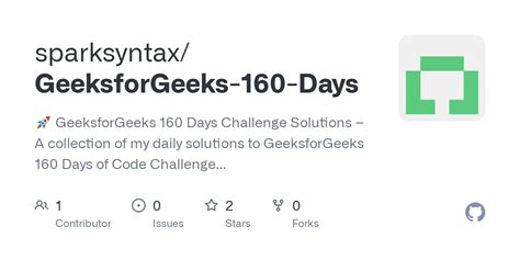 Geeksforgeeks 160 Daysday 10 Kadanes Algorithm At Main · Sparksyntaxgeeksforgeeks 160 Days