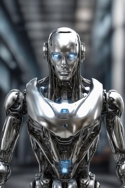 Premium Ai Image 3d Rendering Robot In The Background 3d Rendering