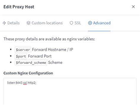 Change NPM Listen Port Based On Proxy Host Issue 2969