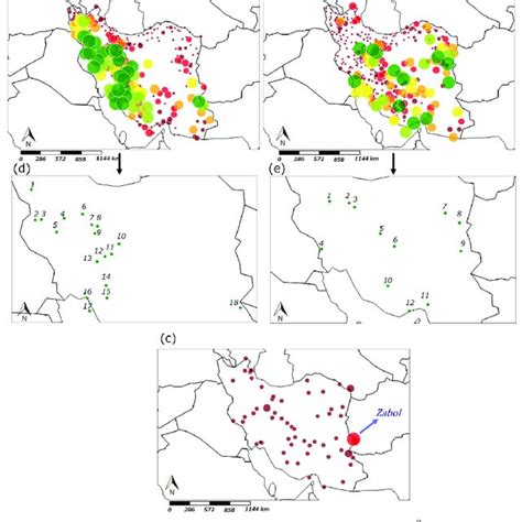 Spatial Distribution Of Occurrence Frequencies Of Dust Per Year For A Download Scientific