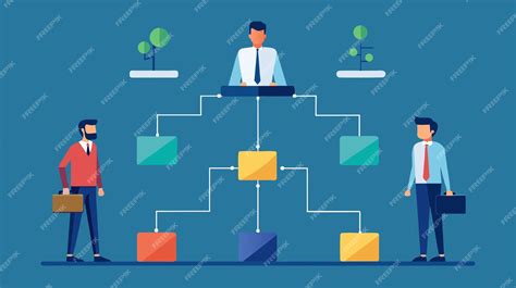 Concepto De Jerarquía Corporativa Con Empleados Y Estructura