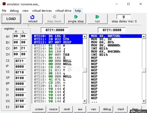 Application Library 8086 Emulator