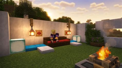 Minecraft How To Make Cushions And Sit Down For The First Time