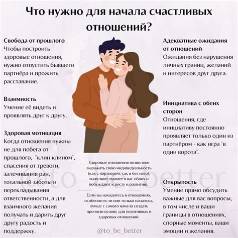 Что нужно для начала счастливых отношений Наша основная группа