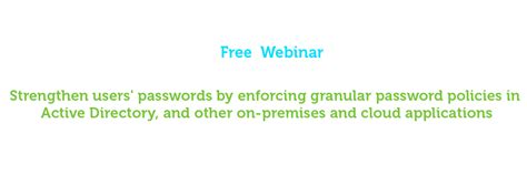 Free Active Directory Webinar