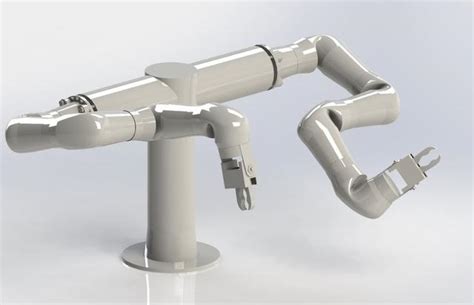 双臂工业机器人模型3D图纸 STEP格式 KerYi