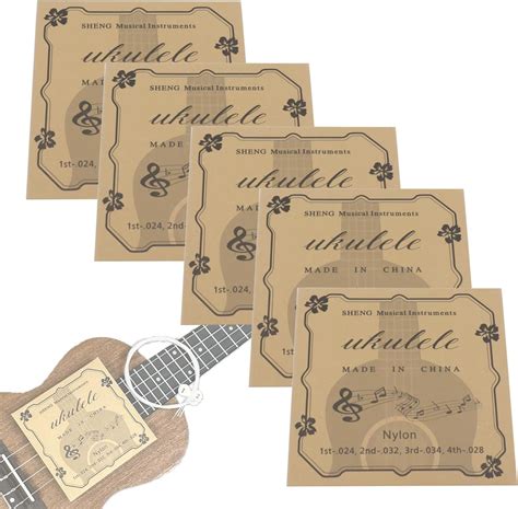 Cheerock 5 Set Nylon Ukulele Strings Ukulele Strings For Soprano Concert Tenor