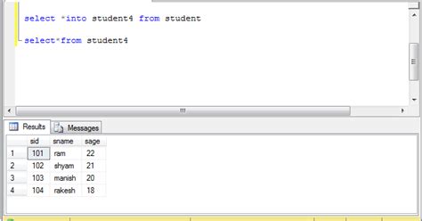 How To Copy Data From One Table To Another Table In Sql Server Mynet