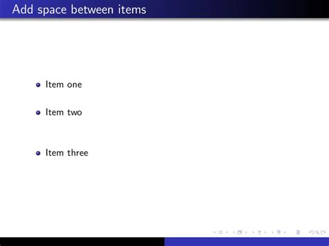 Lists In Beamer Complete Guide Latex Beamer