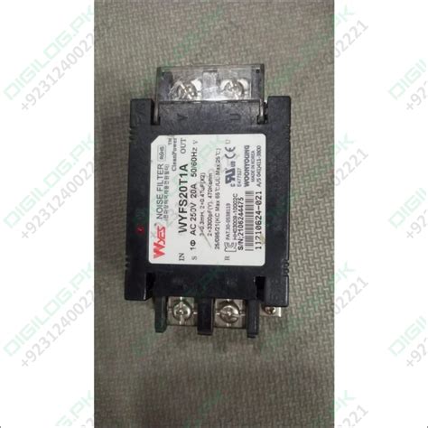 Wyfs20t1a Noise Filter For Power Line In Pakistan Digilog Pk