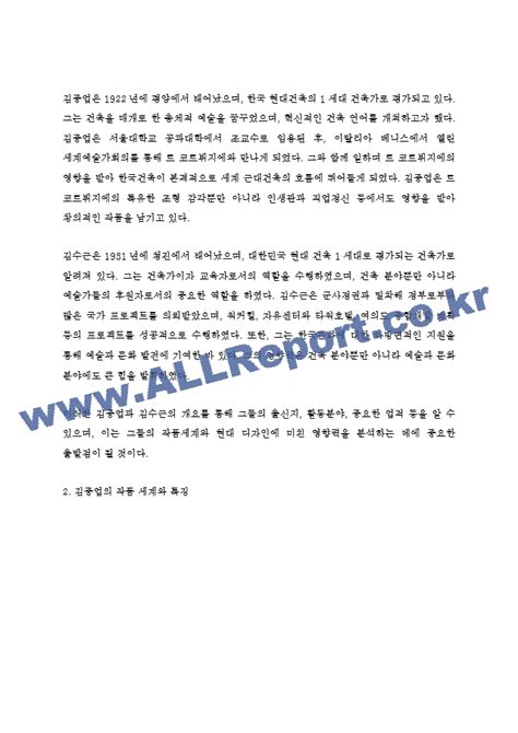 근현대 특정 시기를 선정하여 사회문화적 배경과 특성을 기술하고 선정 시기의 건축가 또는 디자이너 2명의 작품세계를 비교하고