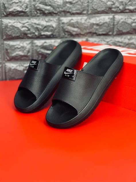 Тапочки мужские nike victori one slide, черные летние тапки найк — цена ...