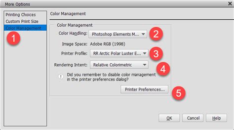 How To Use Inkjet Printer Profiles Photoshop Elements Windows Hp
