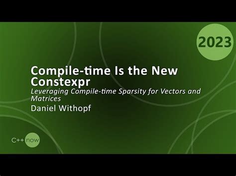 c now talk c compile time sparse matrices for linear algebra and