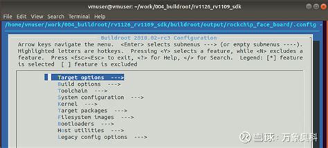 瑞芯微rk3568sdk开发之buildroot编译 1 Buildroot手动编译11 Buildroot查询帮助查看buildroot的详细编译命令，如下所示。图1 雪球