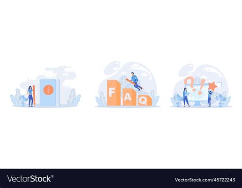 Frequency Asked Questions And Helpdesk Royalty Free Vector