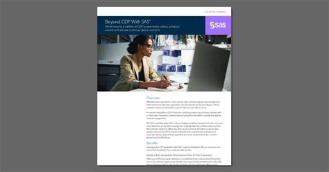 Challenge Innovation Technology Inc On Linkedin Beyond Cdp With Sas