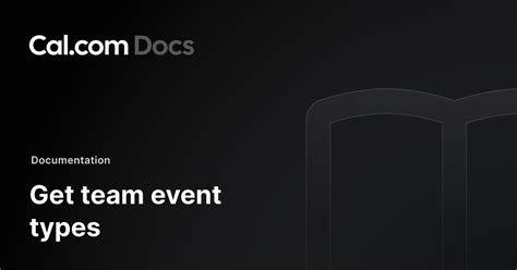 Get Team Event Types Docs