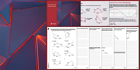 👉 The Sine And Cosine Rules Lesson Pack Beyond Maths