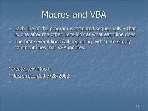 Ppt A Brief Introduction To Vba Powerpoint Presentation Free