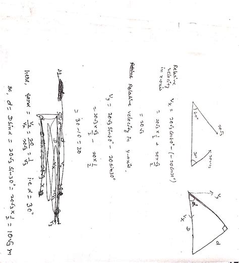 20 3 M S 20 Mis 10 In The Figure Shown The Two Projectiles Are Fired Simultaneously The