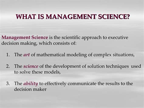 PPT I NTRODUCTION TO MANAGERIAL DECISION MODELING PowerPoint Presentation ID