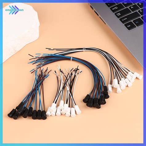 Epmn 10pcs G4 Lamp Socket Wire Adapter With 10cm 20cm Wire G4 Lamp Holder For Led Crystal Heads