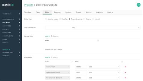 Metricai Interface Overview Metricai Help