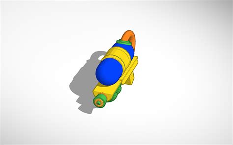 3d Design Splattershot Splatoon One Tinkercad