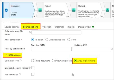How To Parse Nested Json Array Of Document In Adf Data Flow Microsoft Qanda