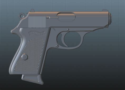 Файл D Walther PPK high polyШаблон для загрузки и D печатиCults