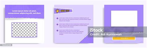 소셜 미디어 회전 목마 게시물 배너 레이아웃 팁 알고 계십니까 팟 캐스트 동기 부여 자기 개발 제품 서비스 지식 템플릿 찢어진 종이 디자인 요소와 질감 3차원 형태에 대한