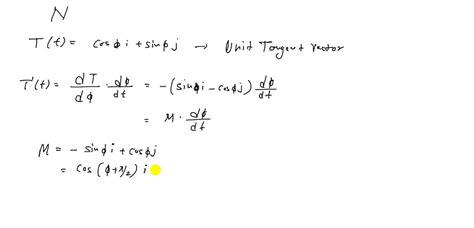 SOLVED Prove that the principal unit normal vector 𝐍 points toward