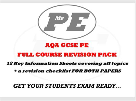 Revision Pack Full Course Teaching Resources