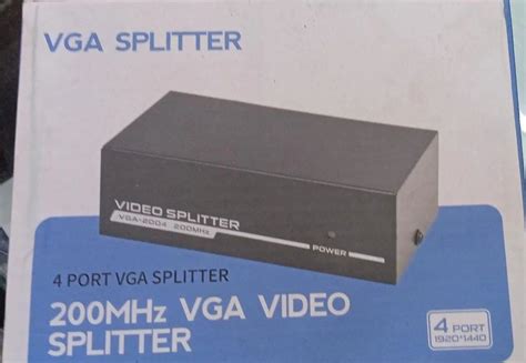 Vga Video Splitter For Laptop 2 At Rs 400 Piece In Coimbatore Id 2852005278148
