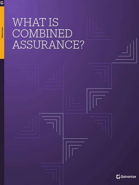 White Paper Combined Assurance Pdf Audit Internal Audit