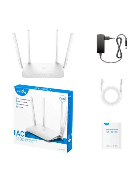Cudy Dual Band 1200mbps Wifi 5 Gigabit Mesh Router Wr1300 Miro