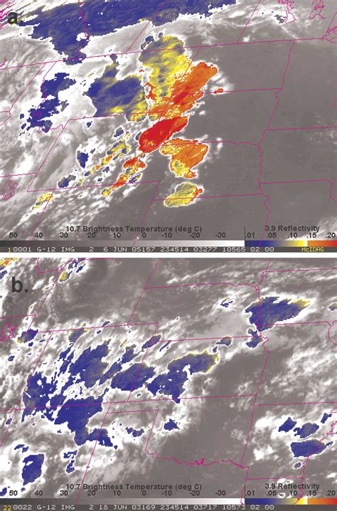 Goes M Reflectivity For Brightness Temperatures Less Than C