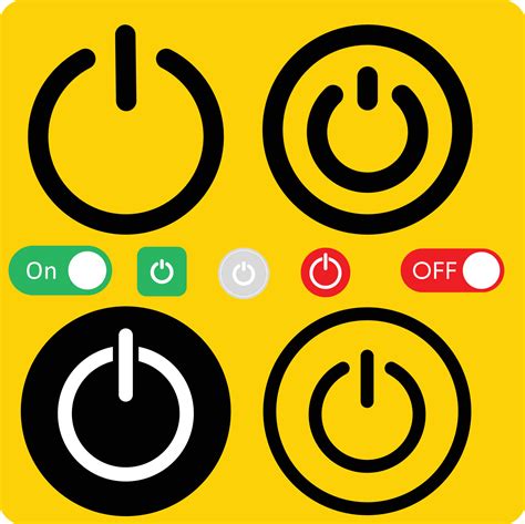 Power Button Icon Power On Off Button Vector Power Switch In 3d Neumorphic With Turn On Off