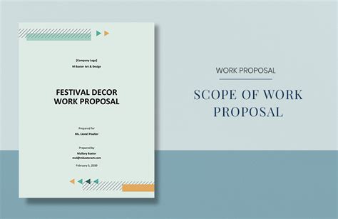 Free Work Proposal Templates Editable And Printable