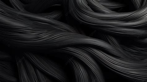 눈부신 스포트라이트를 사용하여 3d 렌더링 트위스트 섬유 검정색 추상 배경 광섬유 섬유 광섬유 케이블 배경 일러스트 및