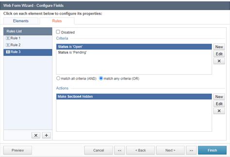 Hide Sections And Require Fields Based On A Value Datapages Caspio Community Forums