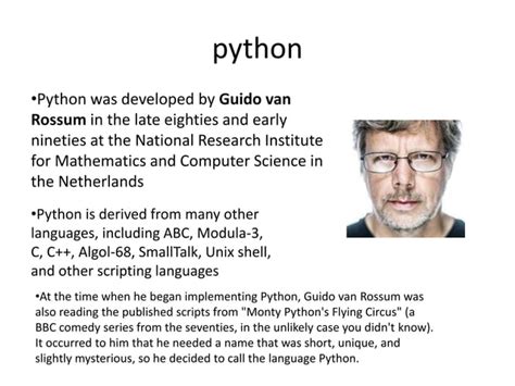Python Programming Language Introduction Unit Ppt