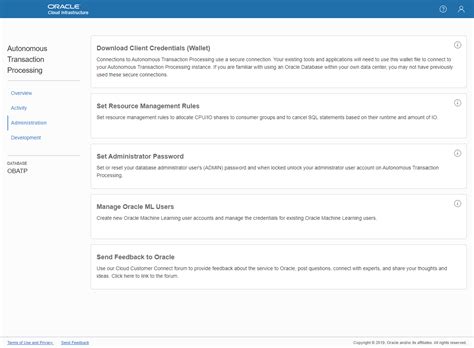 ORACLE BASE Oracle Cloud Autonomous Transaction Processing ATP Create Service