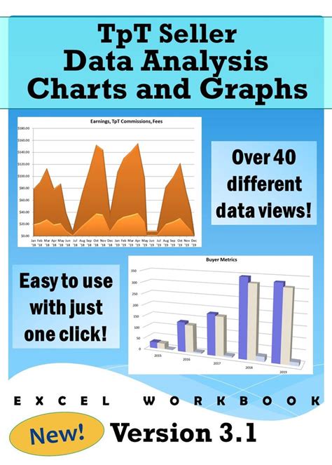 Tpt Seller Data Analysis Charts And Graphs Giant Set Of Spreadsheets
