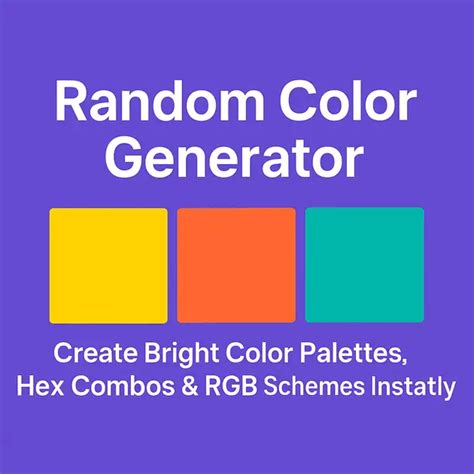 Advanced Random Color Generator Hex Rgb And Palette Maker