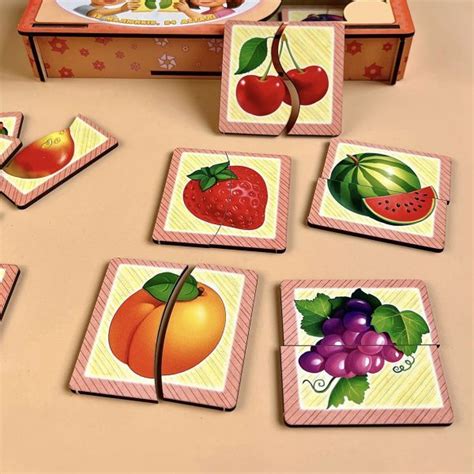 Пазл Половинки Фрукти