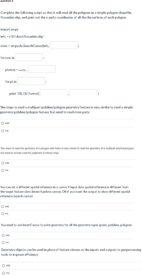 Solved Question 5 Complete The Following Script So That It