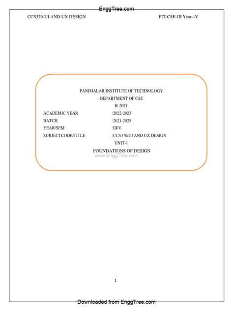 Ccs370 Ui And Ux Design Lecture Notes 2 Download Free Pdf Design