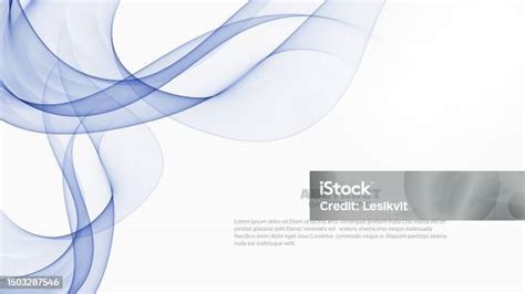 파란색 물결 모양의 소용돌이 치는 선 연기가 자욱한 배경 건강한 생활방식에 대한 스톡 벡터 아트 및 기타 이미지 건강한 생활방식 곡선 과학 Istock